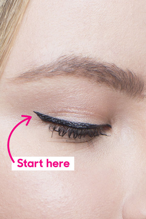 How To Apply Cat Eyeliner On Hooded Eyes Winged Liner Tutorial For